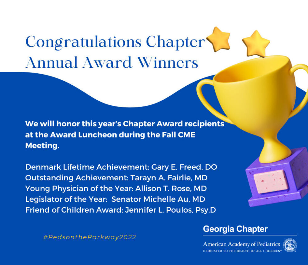 Congratulations to the Chapter Annual Award Winners | Georgia Chapter ...